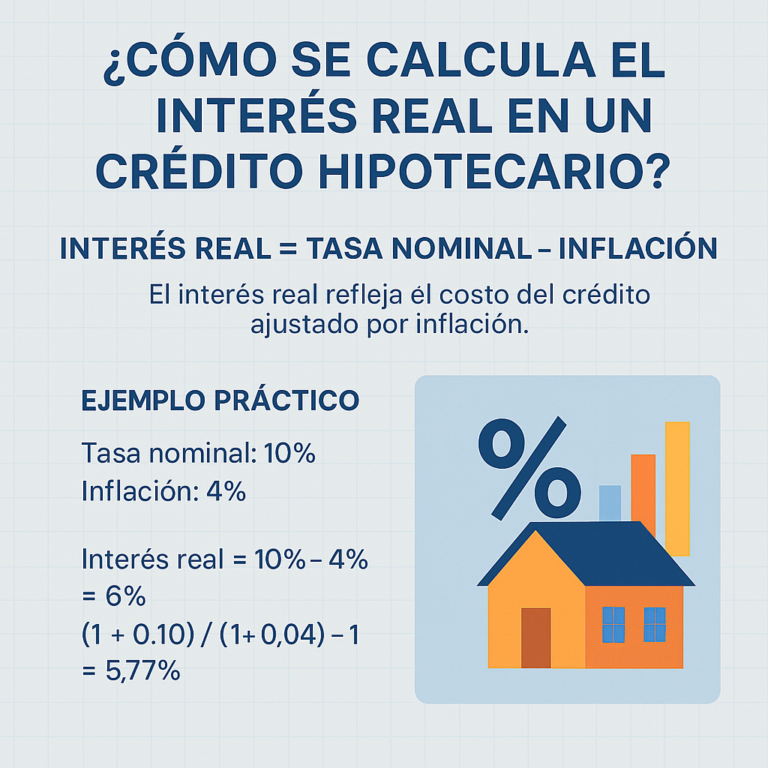 ¿Cómo se calcula el interés real de un crédito hipotecario y cómo se ...